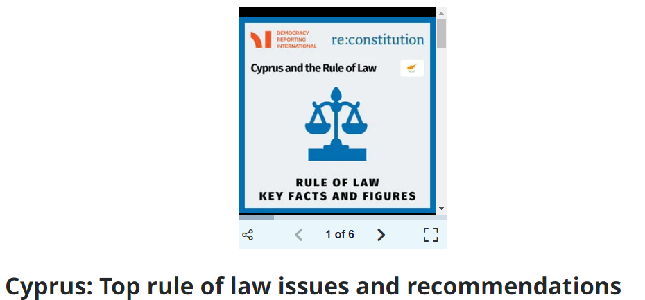 Presidential Elections in Cyprus and the Rule of Law - CRoLEV